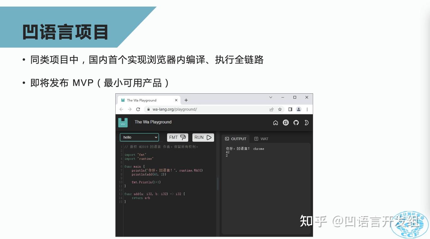 凹语言入选 CCF GLCC2023 编程夏令营 - 知乎