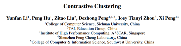 【Deep Clustering】Contrastive Clustering - 知乎