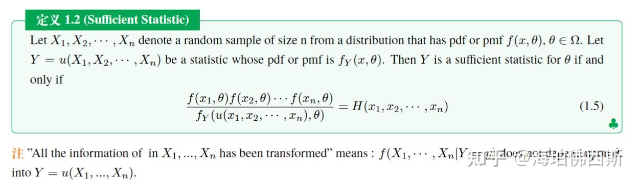数理统计：7.2 Sufficient Statistic and Factorization Theorem - 知乎