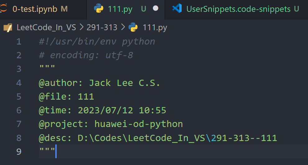 VSCODE创建代码片段 User Snippets - 知乎
