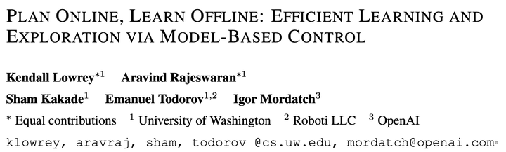 Plan Online, Learn Offline - 知乎