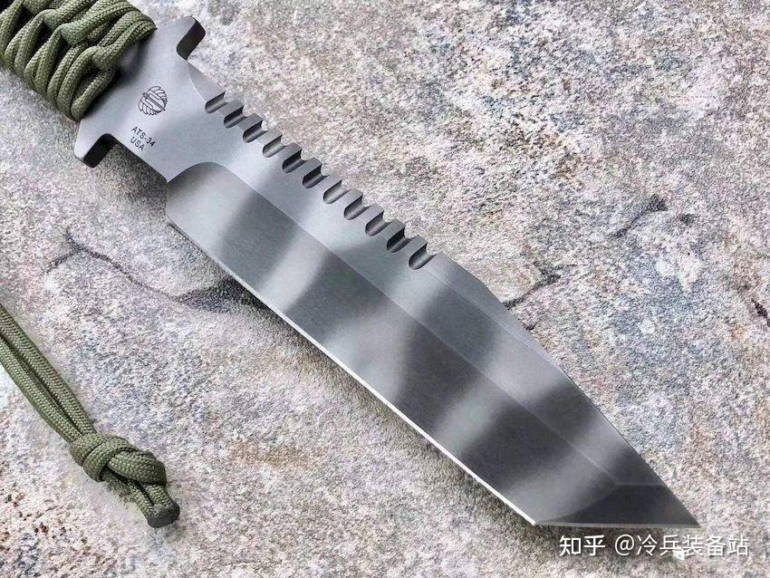M.Strider 挺进者 BTSS 虎纹ATS-34刃材 军绿色绳柄 经典战术直 - 知乎