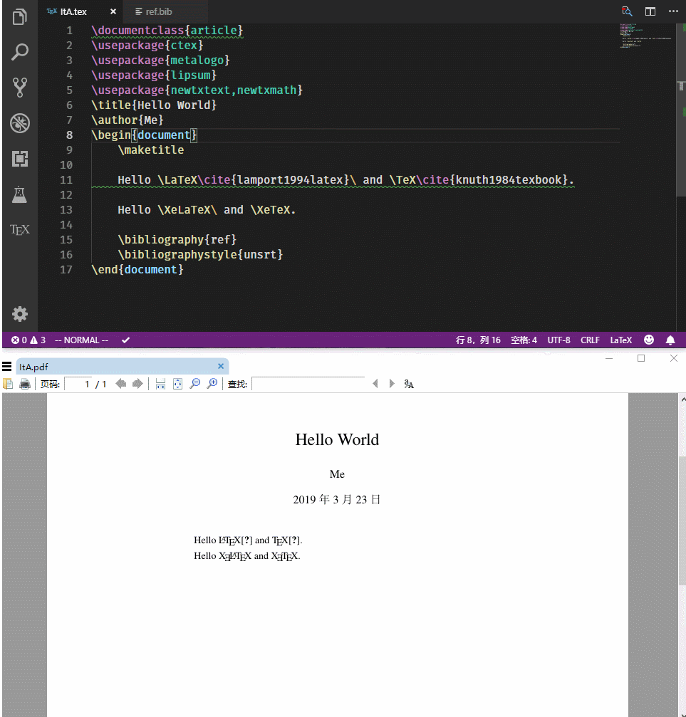 使用VSCode编写LaTeX - 知乎