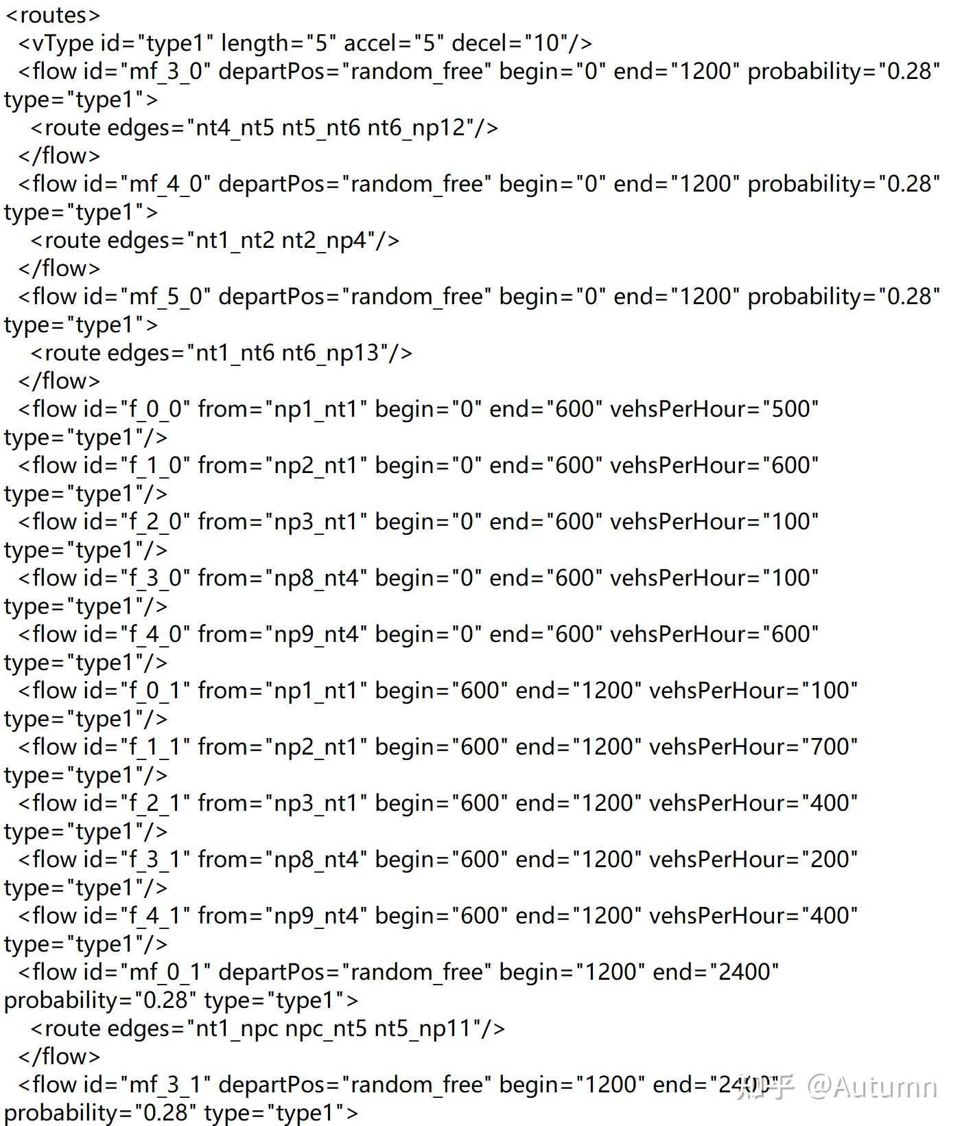 SUMO学习笔记1：路网生成——Python编写生成xml文件 - 知乎