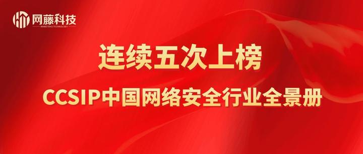 连续五次上榜！网藤科技入选CCSIP 2022 中国网络安全行业全景册 - 知乎