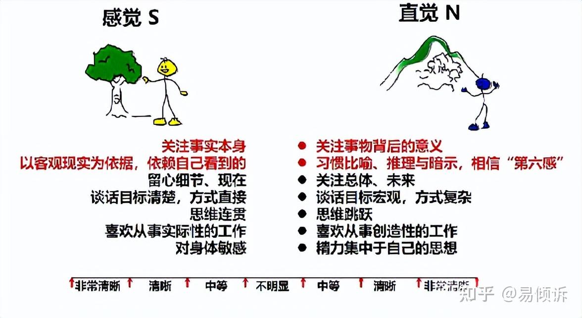 MBTI中的 “N” 和 “S” 到底有什么区别？ - 知乎