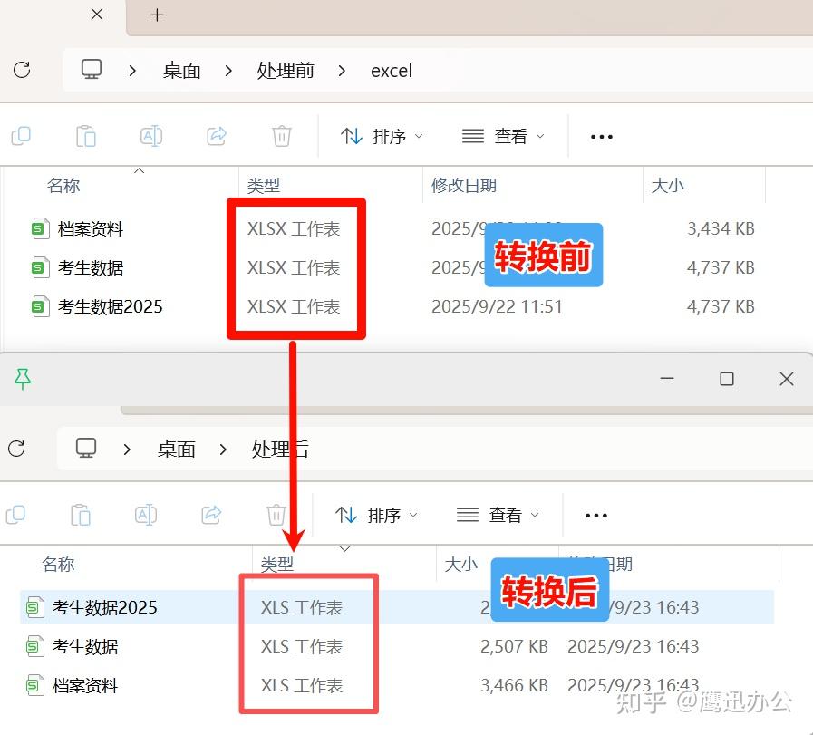 如何将Excel格式批量转为xls、xlsx、xlsm、xltx、xlsb、csv、numbers等格式？ - 知乎