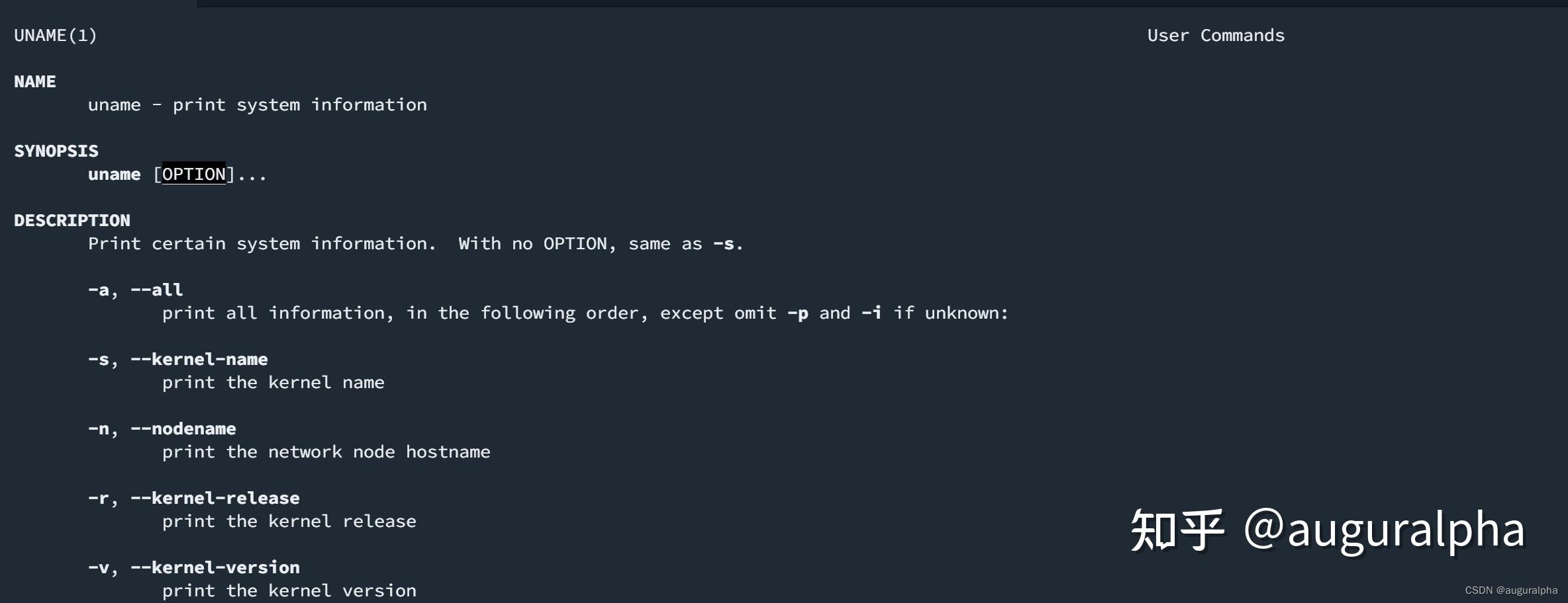 Linux man命令解析 - 知乎