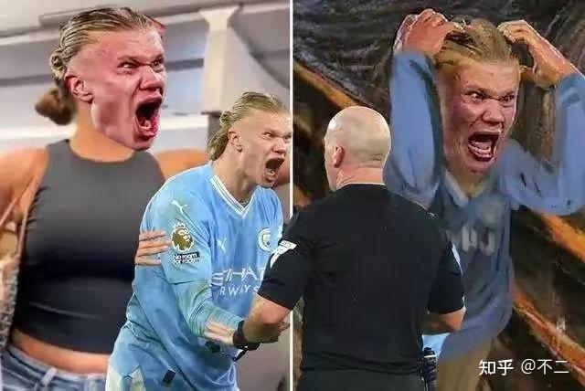 哈兰德咆哮表情惨遭二创，甚至梗图 T 恤都开卖了，如何看待这一操作？ - 知乎