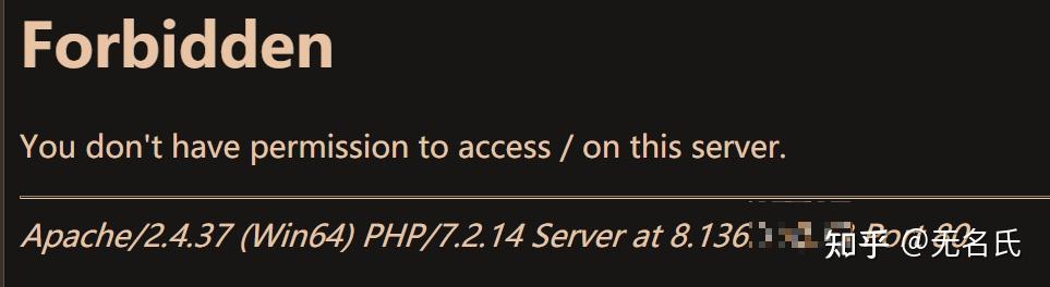 You don't have permission to access / on this server.如何解决？ - 知乎