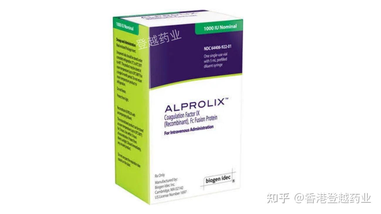 今日分享血友病 B 药物：重组凝血因子IX Fc融合蛋白注射剂（Alprolix） - 知乎