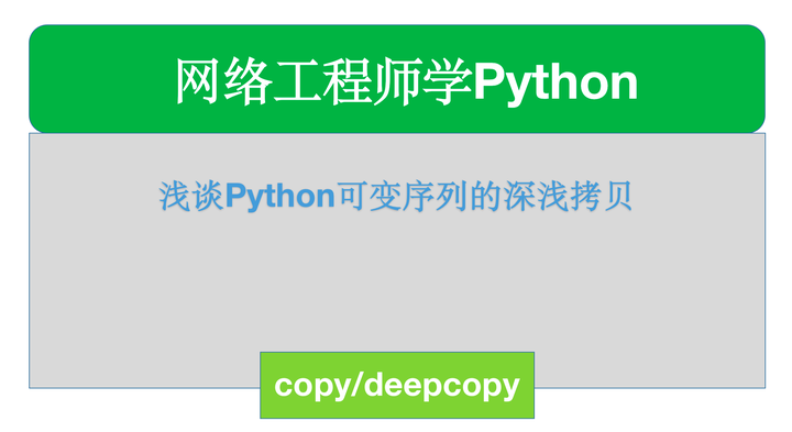 浅谈python可变序列的深浅拷贝 知乎