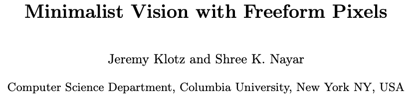 [2024 ECCV Best Paper] Freeform Pixels：最少像素解决视觉任务 - 知乎