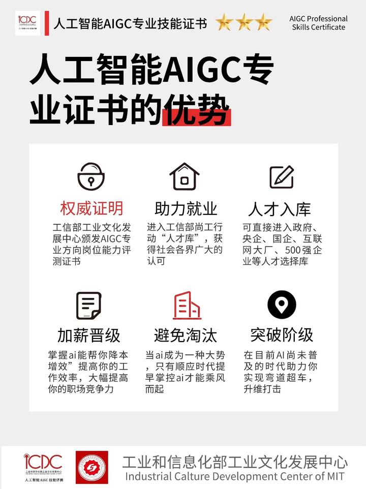 国内最权威的工信部ICDC的AIGC技能证书 - 知乎