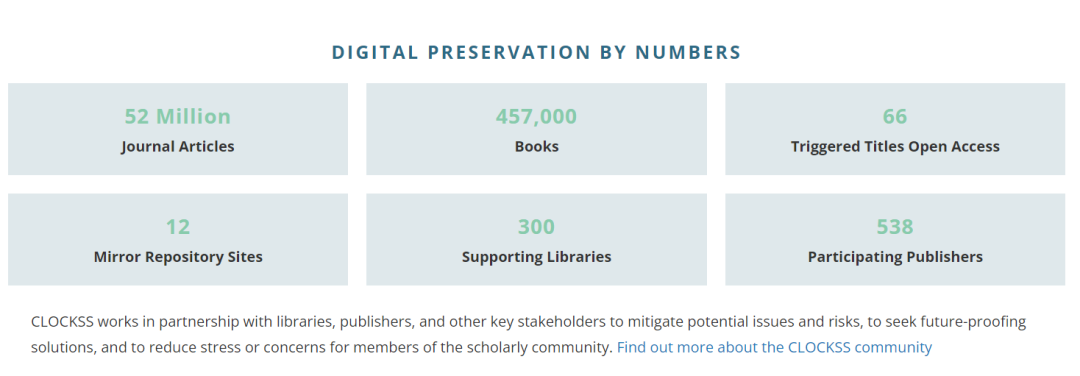 CLOCKSS项目：大量受控副本确保数字资源安全 - 知乎