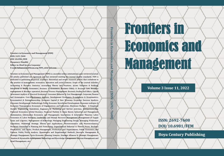 Frontiers in Economics and Management (FEM) ISSN: 2692-7608 - 知乎