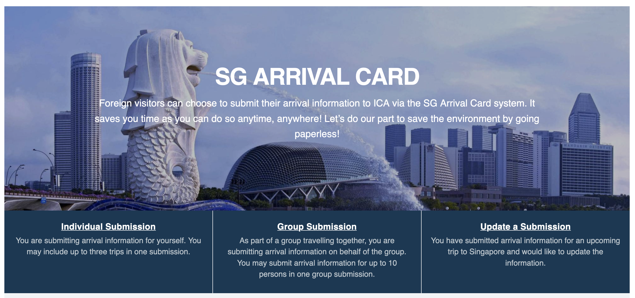 新加坡电子入境卡SG Arrival Card填写指南（最新） - 知乎