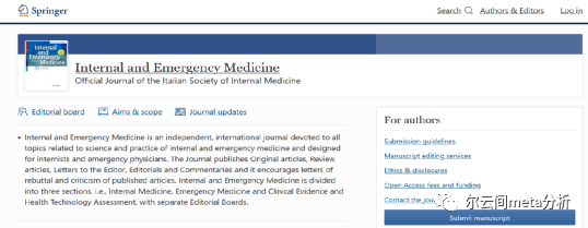 影响因子5+，最快1月内接收的SCI！meta分析可投 - 知乎
