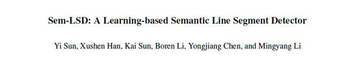 论文阅读 Arxiv2019 Sem-LSD: A Learning-based Semantic Line Segment Detector ...