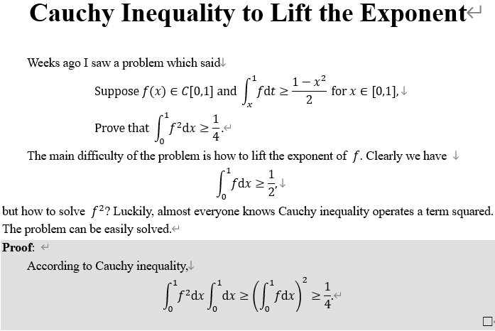 Cauchy Inequality to Lift the Exponent - 知乎