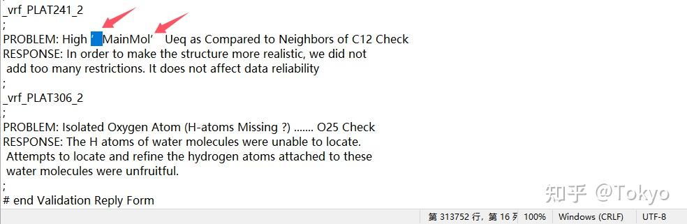 CheckCIF-复制粘贴作者响应表导致无法CheckCIF - 知乎