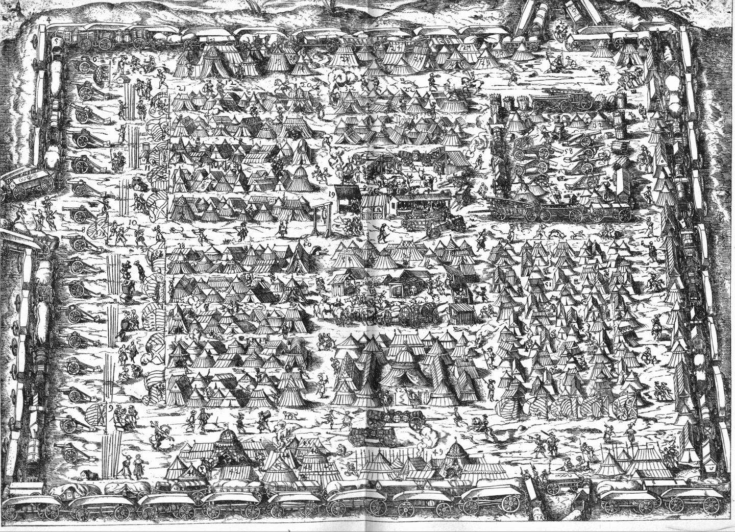 对十六七世纪欧亚大陆西端的火器车堡战术的简单介绍——Wagenburg, Tabor, Tabur cengi, Gulyay-gorod ...