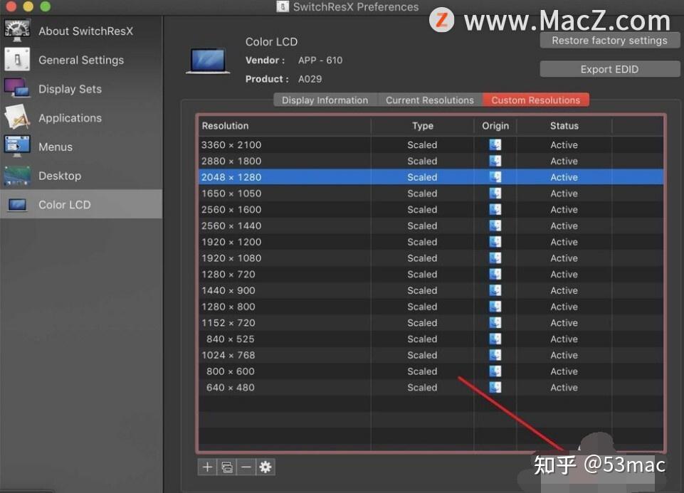 switchresx在Mac电脑安装后如何设置？ - 知乎