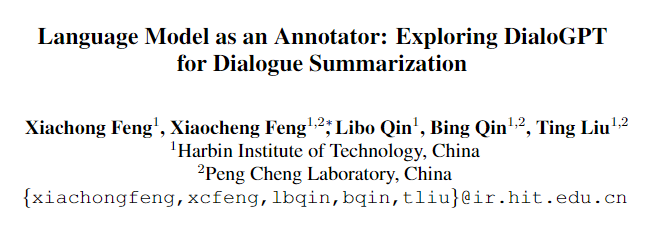 《Language Model as an Annotator: Exploring DialoGPT for Dialogue ...