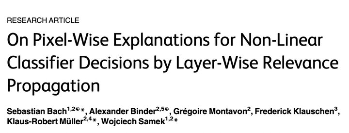 【相关性回传】On Pixel-Wise Explanations for Non-Linear Classifier Decisions - 知乎