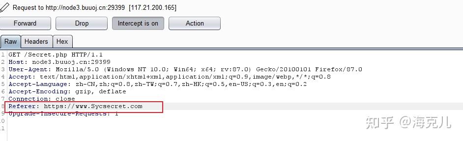 [极客大挑战 2019]Http 1 - 知乎