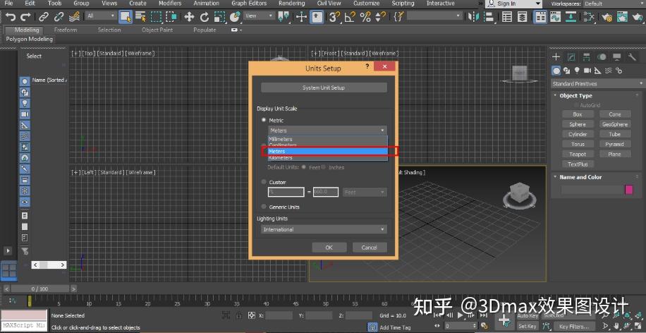 3dmax如何设置单位? 3dmax单位怎么设置? - 知乎