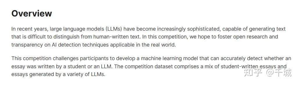 kaggle竞赛LLM - Detect AI Generated Text比赛 银牌铜牌方案 - 知乎