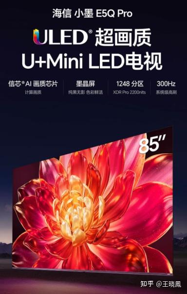 2025年618最物超所值的MiniLED电视来了——海信小墨E5Q Pro，6K＋就拿下墨晶屏＋画质芯片的全能85寸大屏 - 知乎