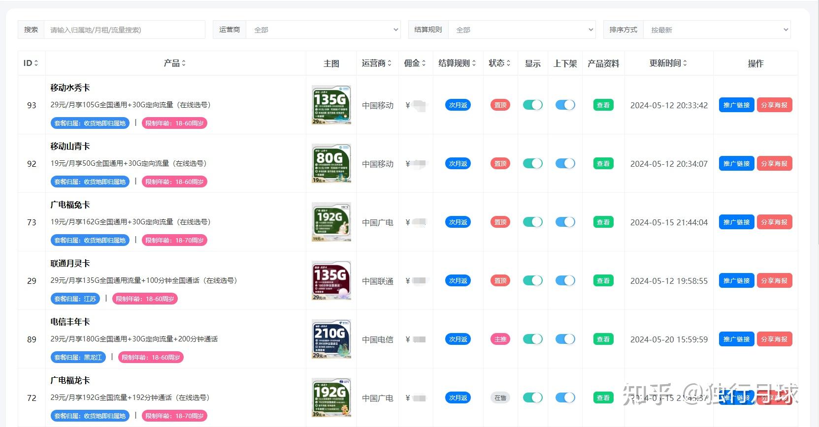 19元188G的流量卡，代理商含泪赚你100元~不如自己做代理赚佣金！！ - 知乎