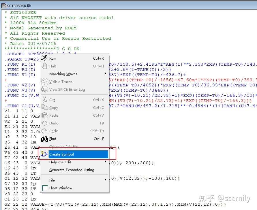 LTspice自己创建的4pin SiC MOSFET仿真模型（附件是ROHM公司的symbol） - 知乎