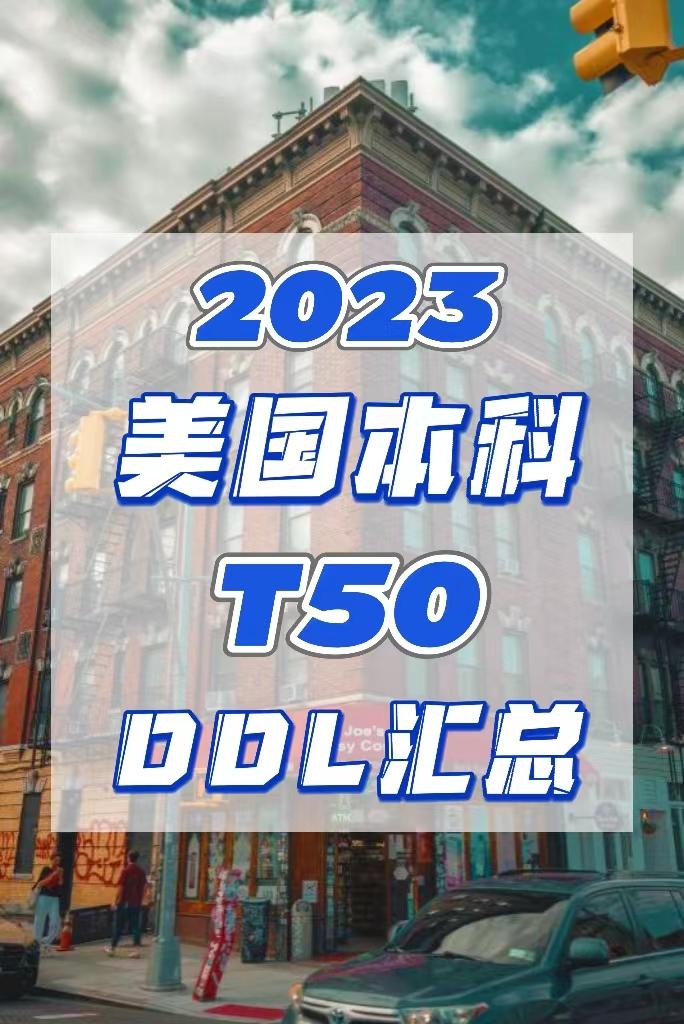 2023美本综合Top50申请DDL汇总 - 知乎
