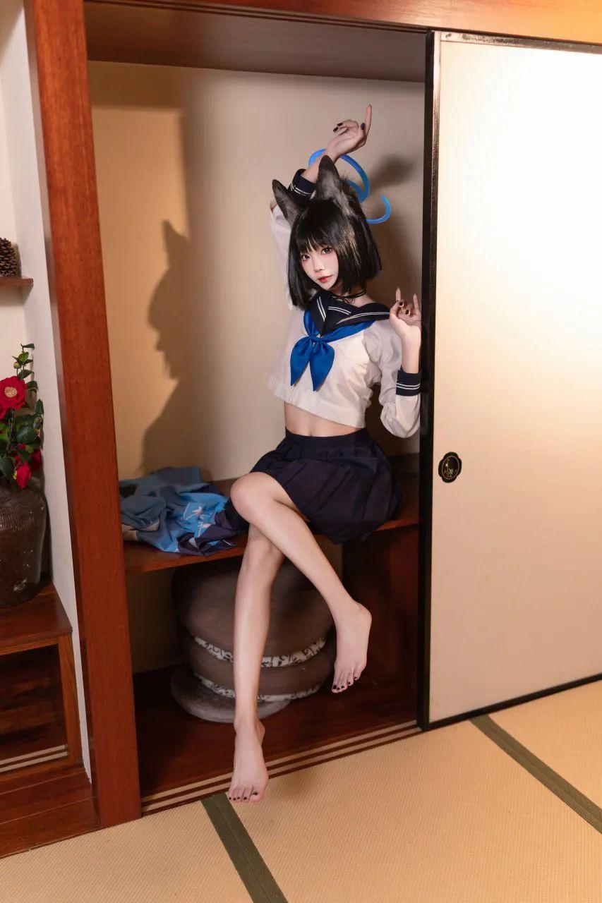 性感CO：蔚蓝档案 桐生桔梗COS，白丝水手服，短发YYDS - 知乎