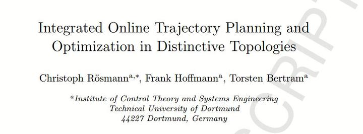Online Trajectory Planning and Optimization - 知乎