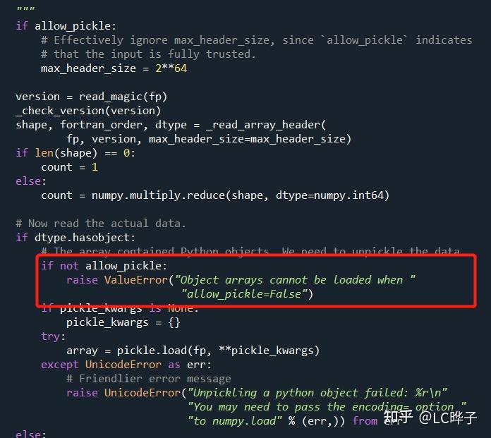 Spyder在导入数据时，提示：allow_pickle=False怎么办？ - 知乎