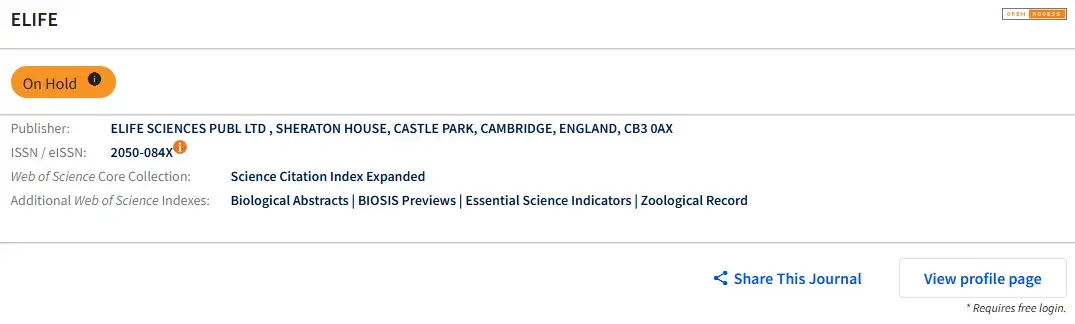 《eLife》绝不妥协！假如不被剥夺影响因子，25IF会是多少？ - 知乎