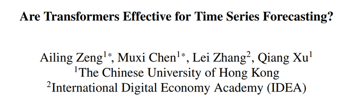 【解读】are Transformers Effective For Time Series Forecasting Aaai 2023 知乎