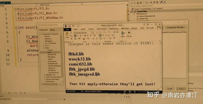 如何使用visual studio 2022配置FLTK? - 知乎