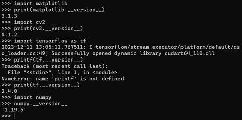 opencv/tensorflow/numpy/python版本兼容问题！ - 知乎