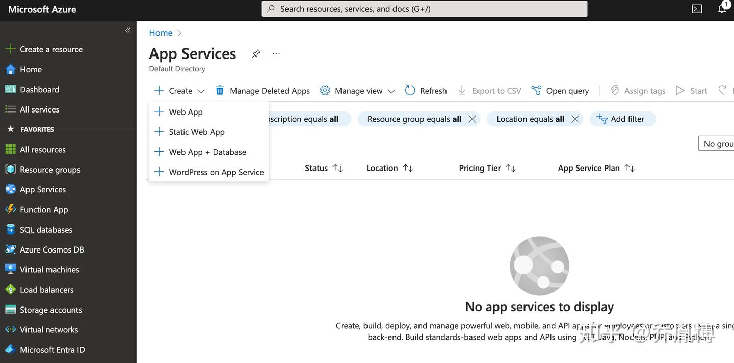 Azure基础知识（1）--探索Azure App Service - 知乎