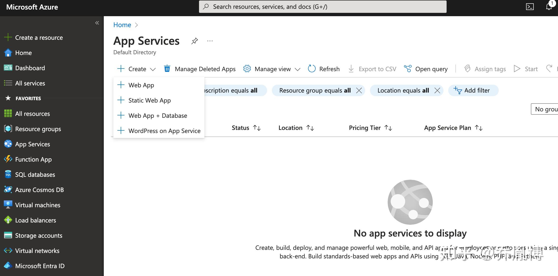 Azure基础知识（1）--探索Azure App Service - 知乎