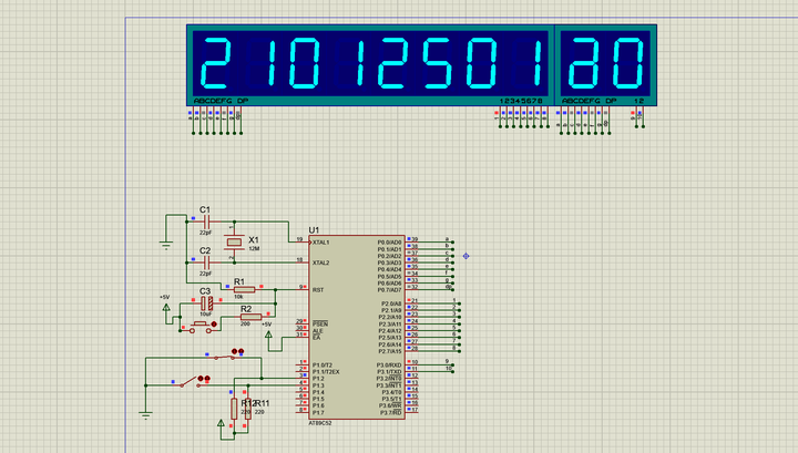 咋用单片机芯片AT89C52控制10个数码管分别输出不同的数字勒 - 知乎