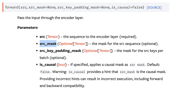【算法笔记】Pytorch版本TransformerEncoderLayer里src_mask的相关测试 - 知乎