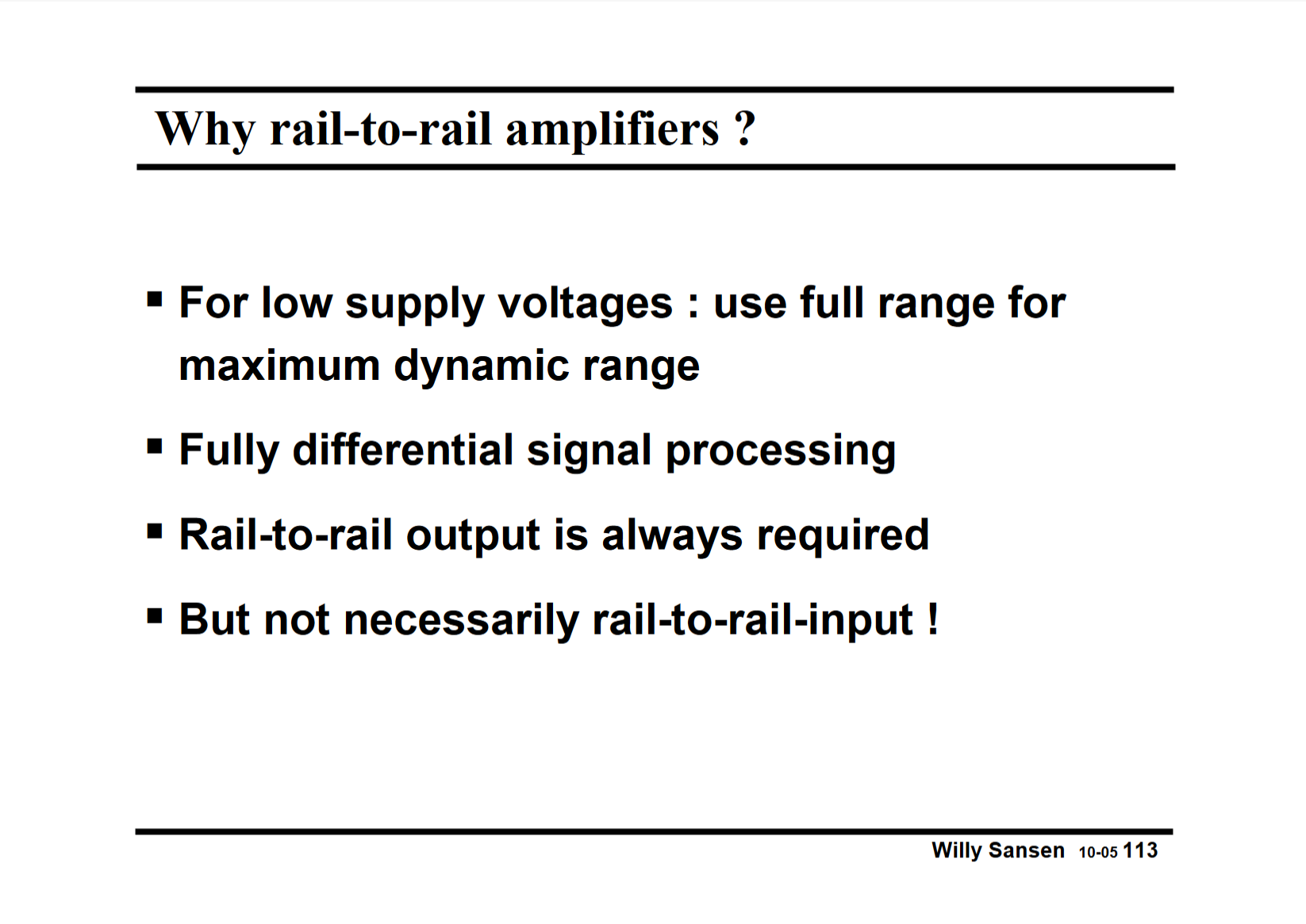 Chapter #11 Rail-to-rail input and output amplifiers - 知乎