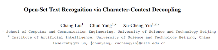 【论文阅读】Open-Set Text Recognition via Character-Context Decoupling - 知乎