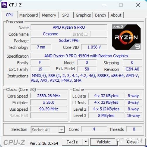 AMD Ryzen 9 Pro 4950H 性能全解析：Zen 3 架构与 7nm 工艺的能效突破 - 知乎